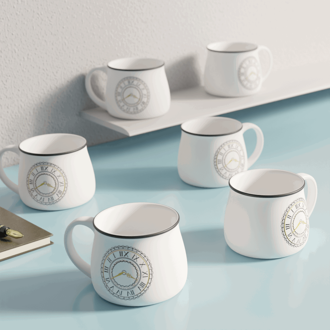 Cup O'Clock Tea Cup Set Of 6 – The Earth Store